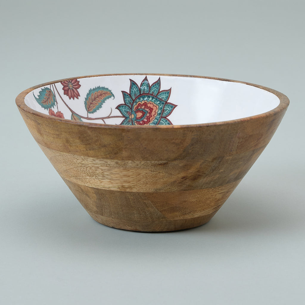 Buy Chintz Meadow Printed Salad Bowl Online | Saaga – SAAGA